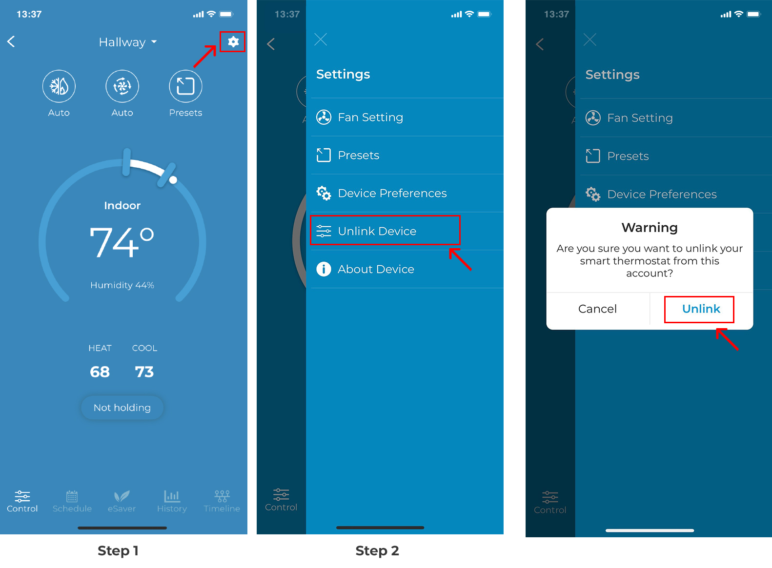 How to unlink Cielo Smart Thermostat from the Cielo Home App? – Cielo Breez Customer Support
