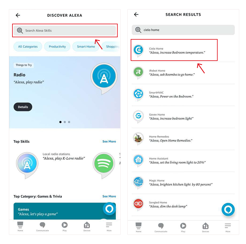How to configure Amazon Alexa with Breez Eco? – Cielo Customer Support