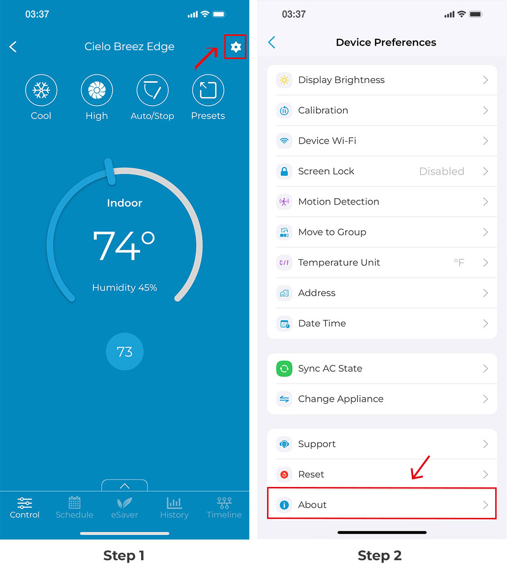 How can I check my Breez Edge device details? – Cielo Customer Support
