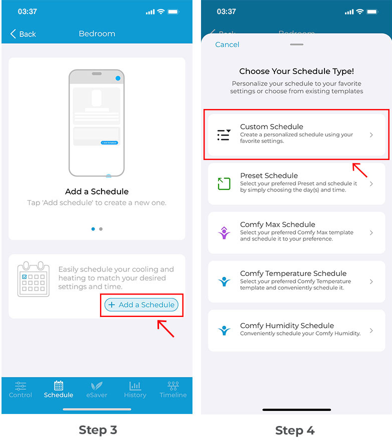 How can I set schedules on my Cielo Breez Edge? – Cielo Customer Support